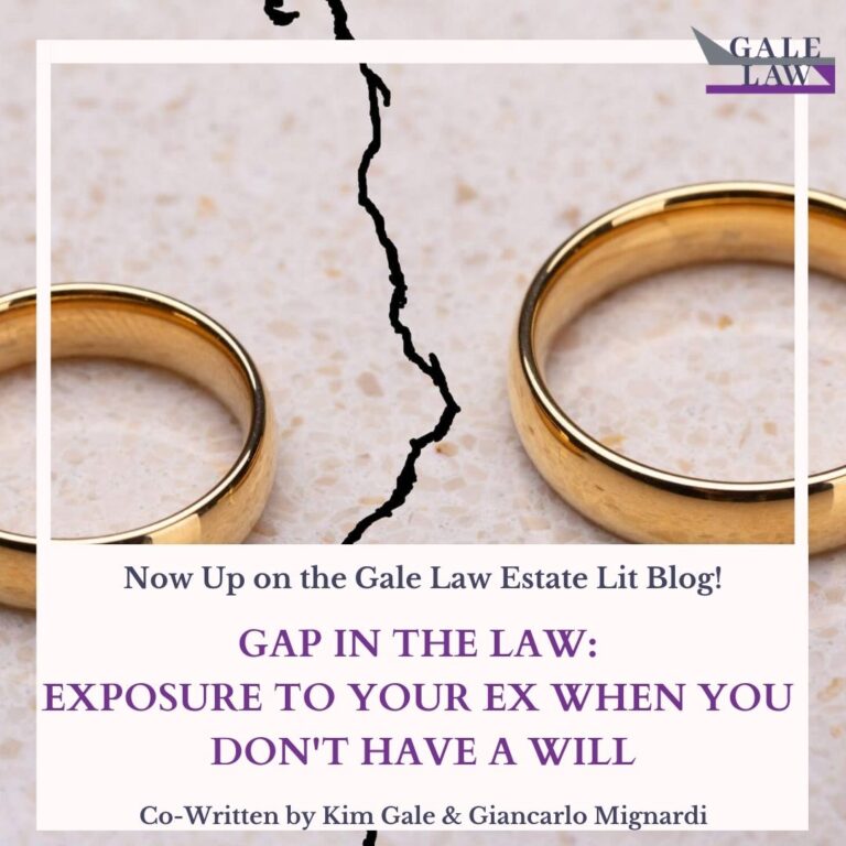Part 1: Gap in the Law: Exposure to your Ex when you Don't have a Will ...