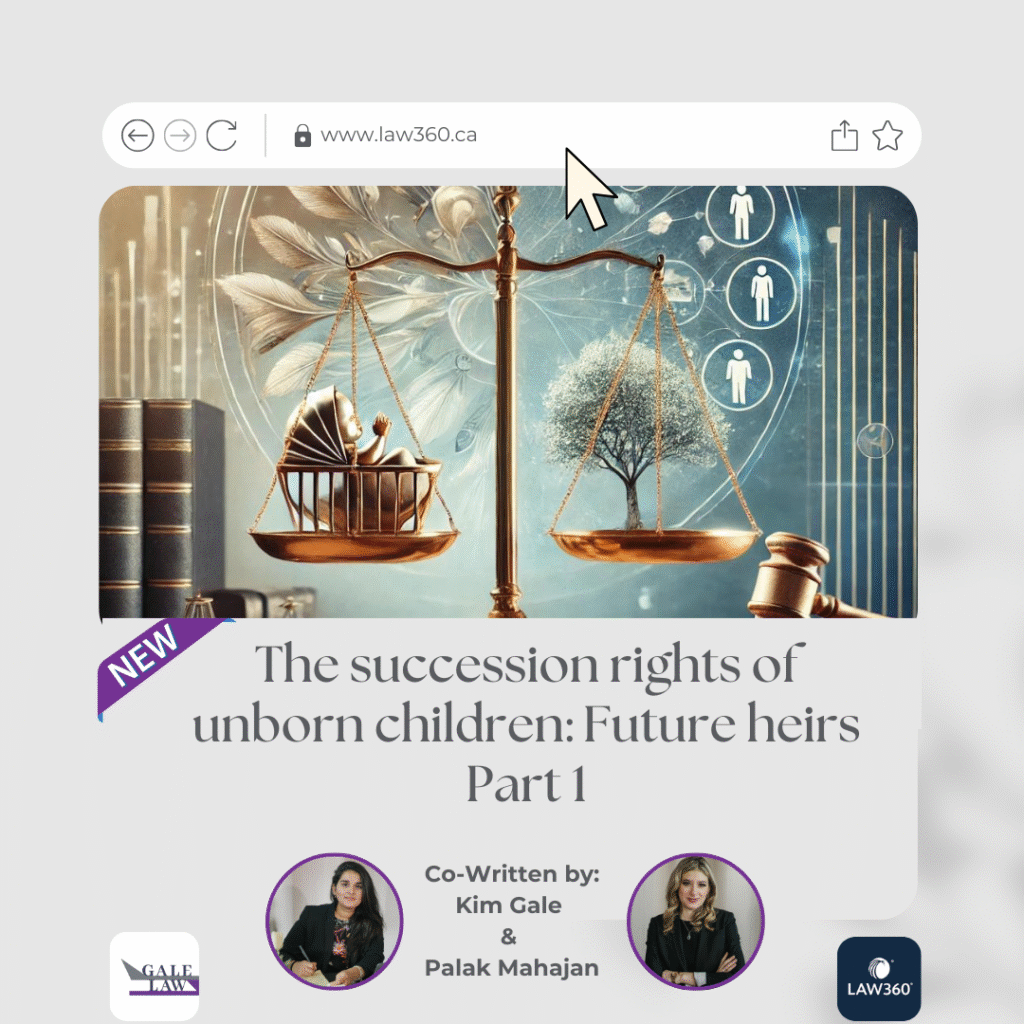 The succession rights of unborn children: Future heirs - Gale Law ...